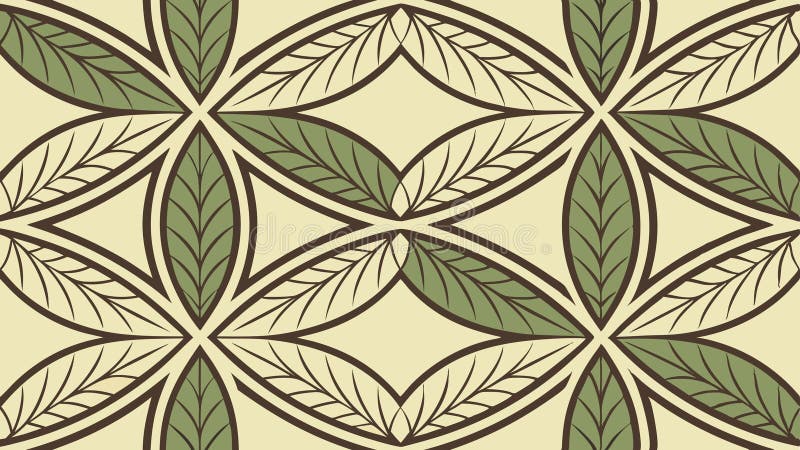 Repeating Pattern of Leaves Botanical Design Nature Art, Vector Design ...