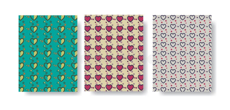 Repeating Pattern Love and Heart with Other Shape. Can Use for ...