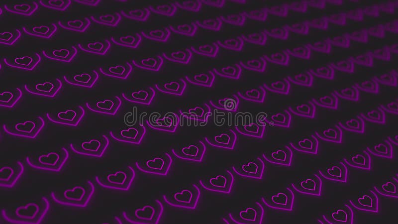 Dark Red Romantic Happy Valentines Day Animation Background with Flying ...