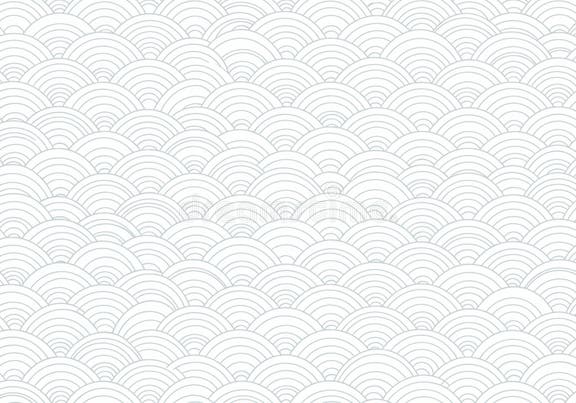 Repeating Pattern of Overlapping Semicircles Creating an Abstract Wave ...