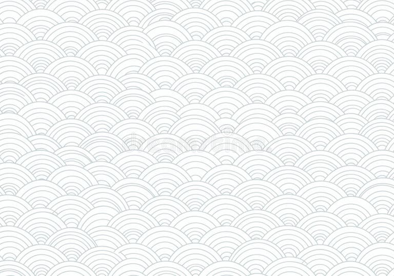 Repeating Pattern of Overlapping Semicircles Creating an Abstract Wave ...