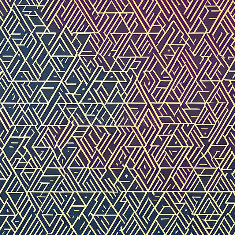 A Repeating Pattern of Overlapping Triangles in Shades of Pink and ...