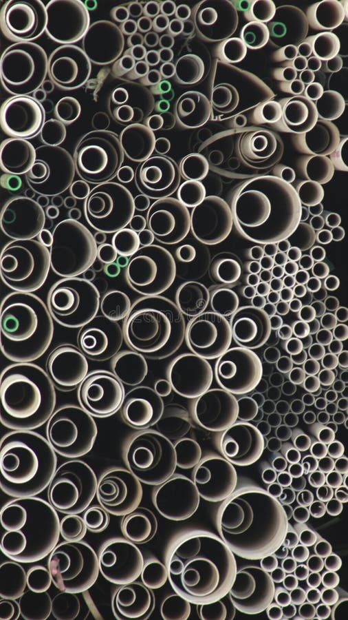 Repeating Pattern of PVC Pipe Stacks Stock Image - Image of stacks ...