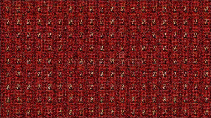 Repeating Question Mark Pattern with Vibrant Colors on a Textured Red ...