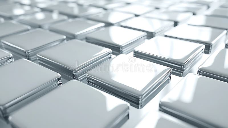 Abstract Array of Silver and White Squares Elegant Geometric Background ...