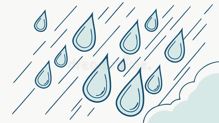 Repeating Pattern of Simple Falling Rain Drops, Vector Design ...