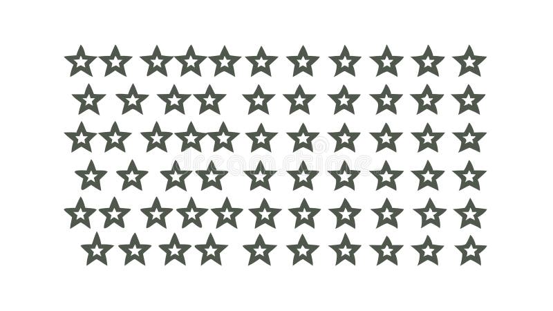 Repeating Pattern of Stars, Symbolizing Excellence, Magic, or Celestial ...