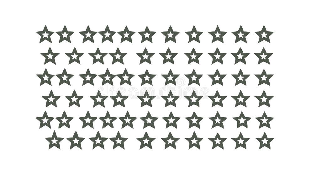 Repeating Pattern of Stars, Symbolizing Excellence, Magic, or Celestial ...