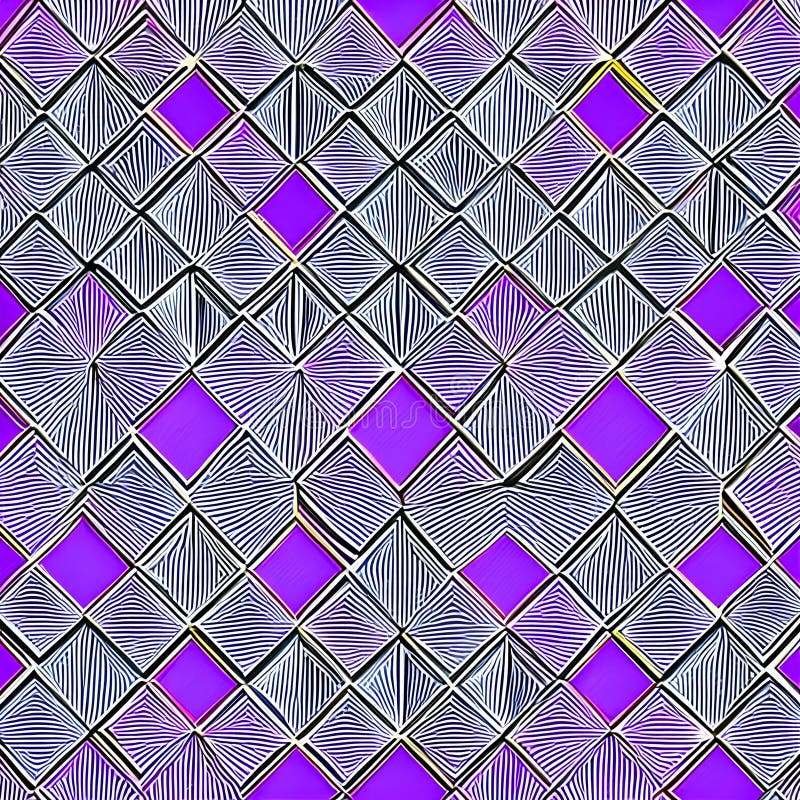 A Repeating Pattern of Triangles in Shades of Purple and Pink, Forming ...