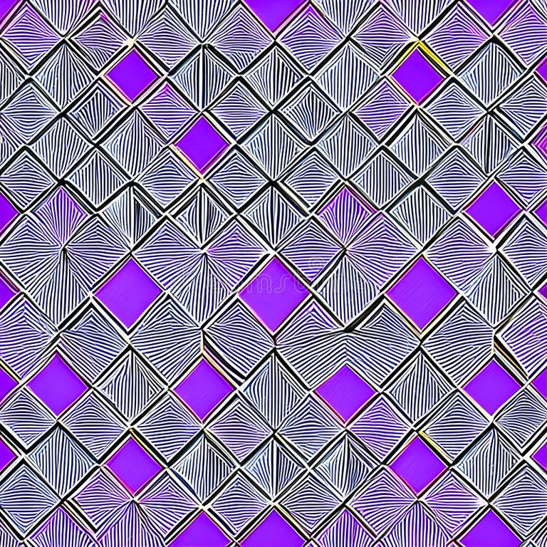 A Repeating Pattern of Triangles in Shades of Purple and Pink, Forming ...