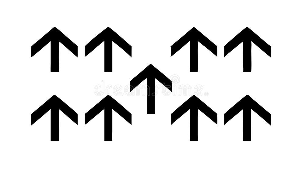 Repeating Pattern of Upward Arrows, Symbolizing Growth and Progress ...