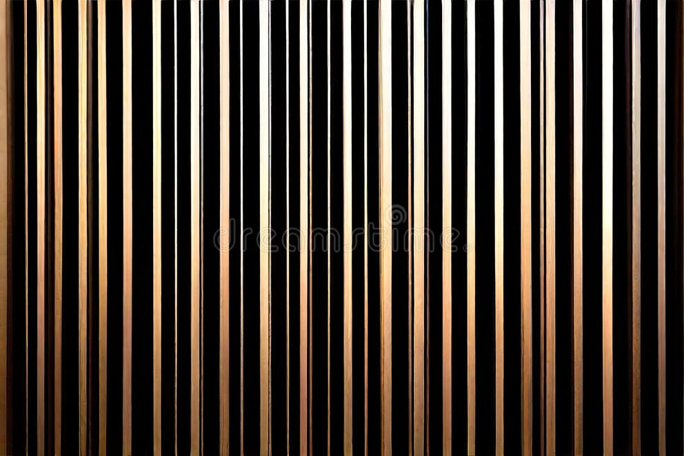 A Repeating Pattern of Vertical Lines Created by a Fence with Th Stock ...
