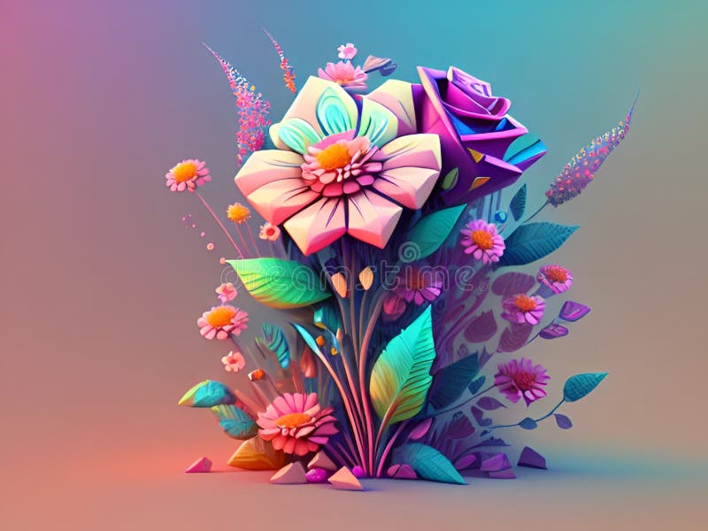 The Repeating Patterns Design, Fabric Art of Flowers and Tree. Stock ...