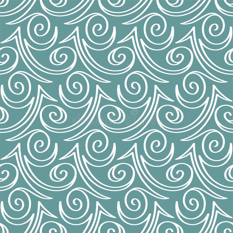 Repeating Patterns of Pantograph Quilting Design Stock Illustration ...