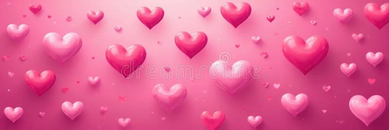 Repeating Pink Clip Art Hearts, Pattern , Illustration, Fabric, Love ...