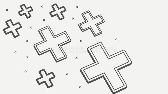 Repeating Plus Signs Geometric Pattern Vector, Positive Abstract Design ...