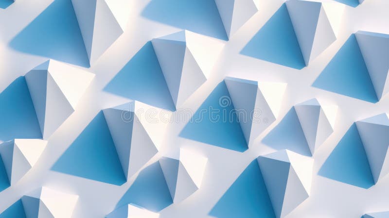 Repeating Pyramid Pattern with Dynamic Light and Shadow Interplay ...