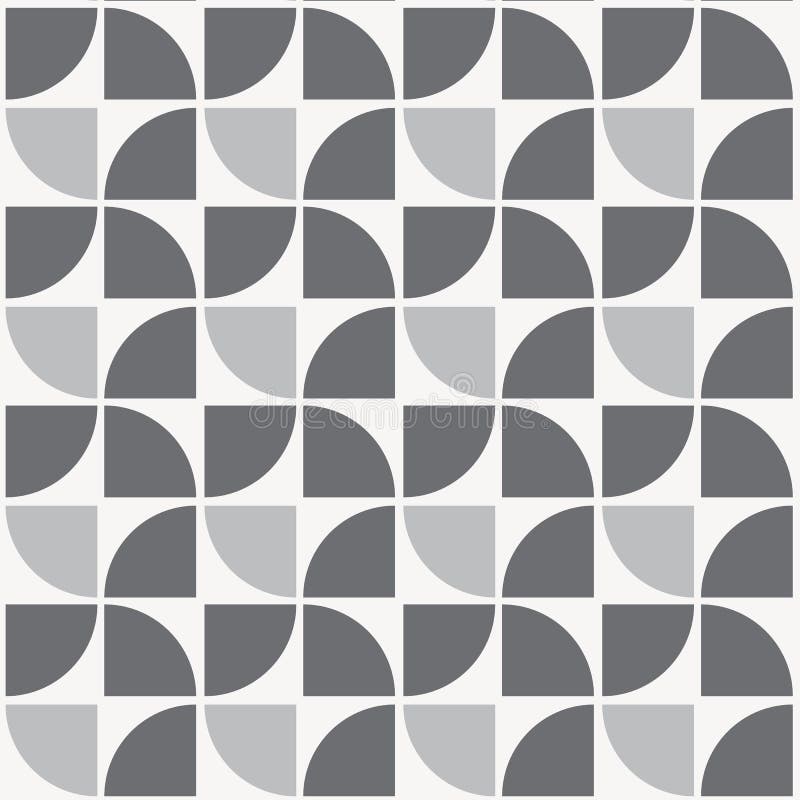 Repeating Quarter Circle Pattern, Geometric Pattern. Stock Vector ...