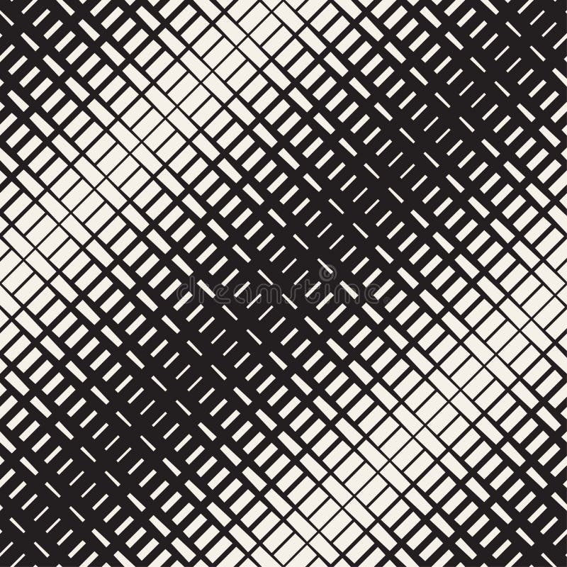 Repeating Rectangle Halftone. Modern Geometric Lattice Texture. Vector ...