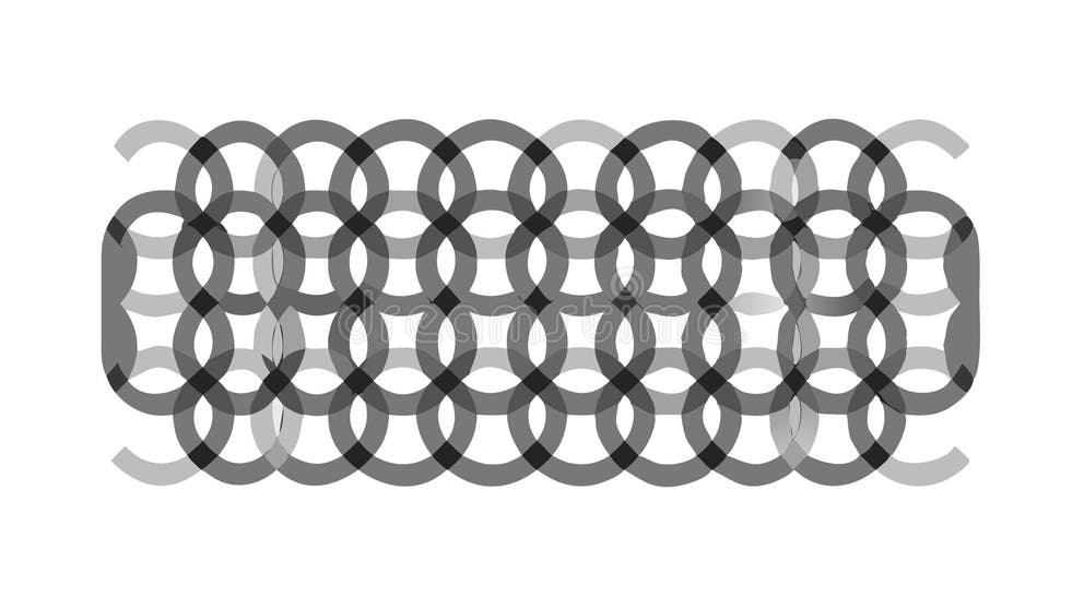 Repeating Ring Chainmail Pattern Vector Illustration Connection ...