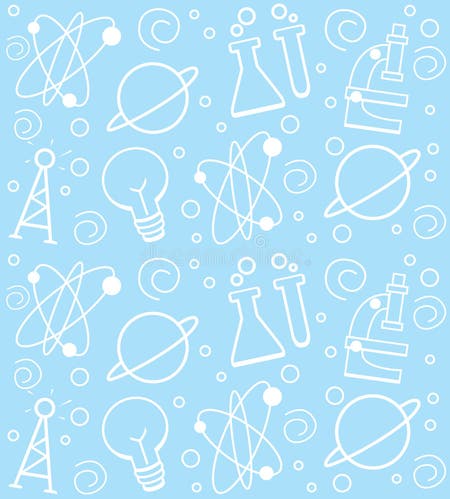 Repeating Science Pattern stock vector. Illustration of vector - 6818462