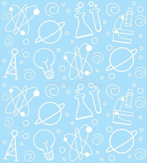 Repeating Science Pattern stock vector. Illustration of vector - 6818462