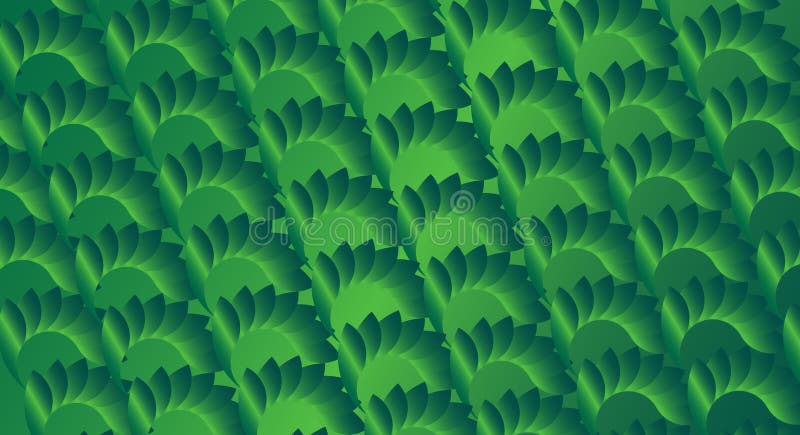 A Repeating Seamless Pattern with an Overlapping Green Leaf Stock ...