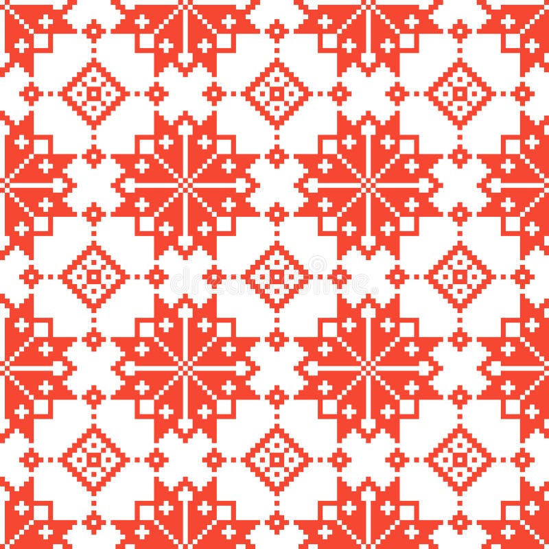 Repeating Seamless Pattern with Slavic Symbols of Human and Labor Stock ...