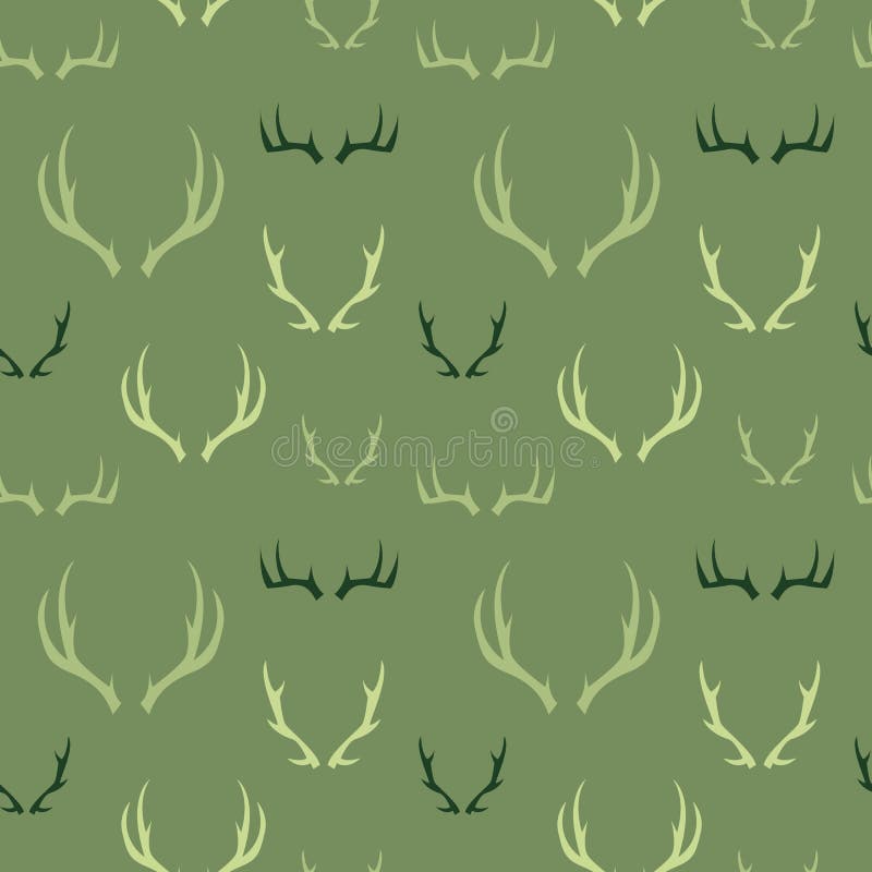 Seamless Antlers Pattern stock vector. Illustration of cute - 146800725