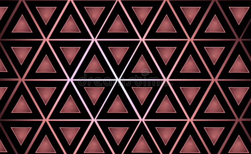 Repeating Shapes. Pink-black Triangular Background. 2D Texture O Stock ...