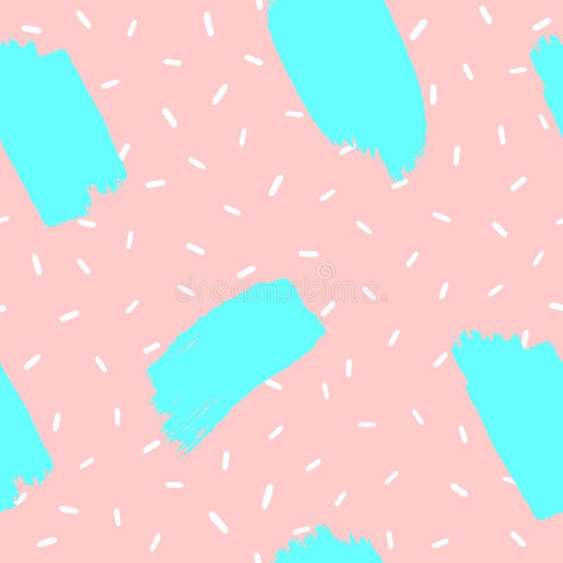 Repeating Short Lines and Brush Strokes Painted by Hand. Seamless ...