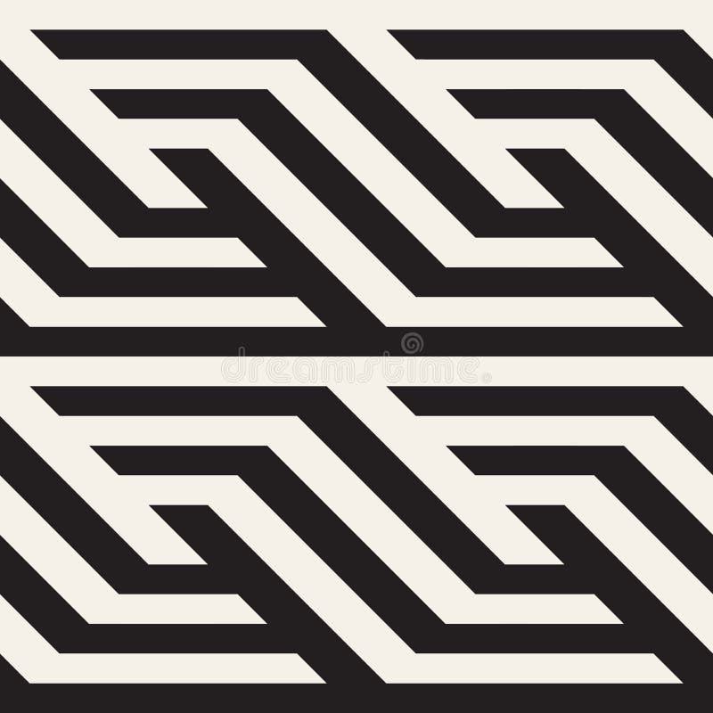 Repeating Slanted Stripes Modern Texture. Monochrome Geometric Seamless ...