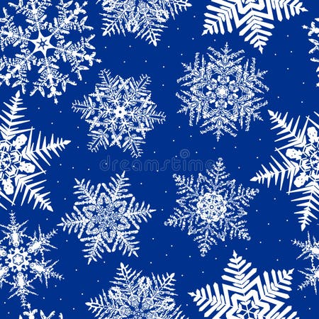 Repeating Snowflake Background Stock Vector - Illustration of abstract ...