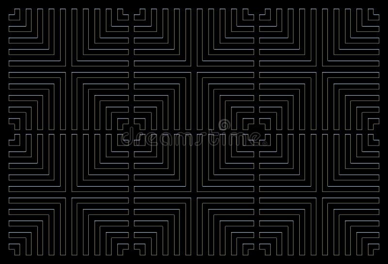 Repeating Square Background Black Stock Illustration - Illustration of ...