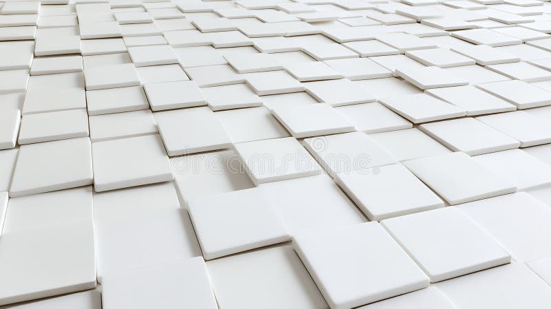 Repeating Square Tiles Create Abstract White Pattern Background Texture ...