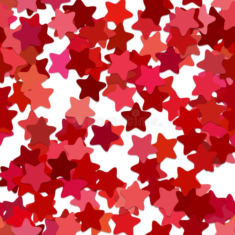 Repeating Star Pattern Background Vector Design From Rounded