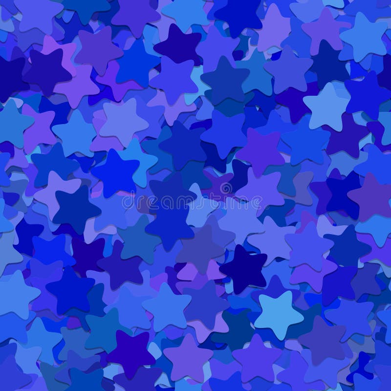 Repeating Star Pattern Background Vector Illustration From Rounded