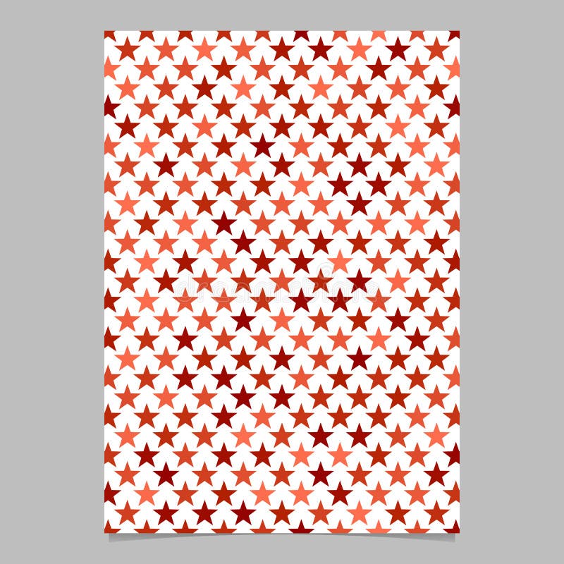 Repeating Star Pattern Brochure Template Stock Vector - Illustration of ...