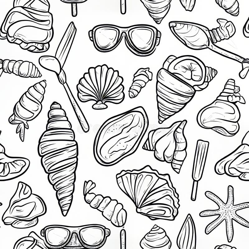 Seamless Repeating Summer Sunglasses Pattern Stock Photos - Free ...