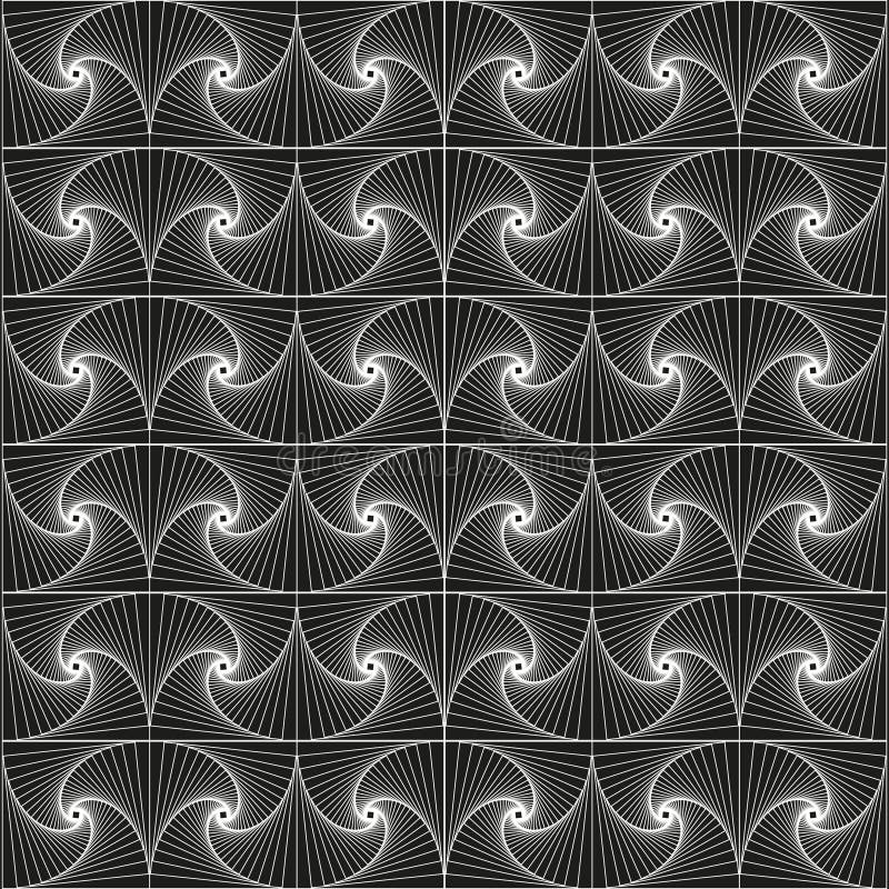 Repeating Swirl Pattern. Black Curved Lines. Seamless Vector Texture ...