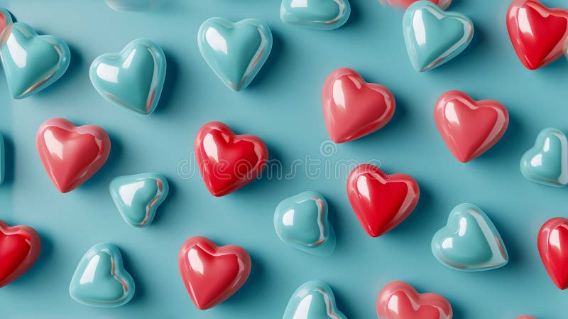 Repeating Hearts Background Stock Illustrations – 9,911 Repeating ...