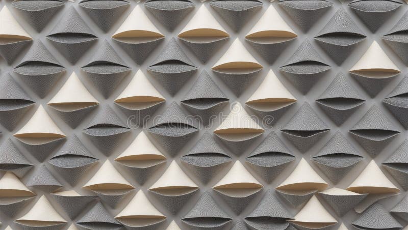 Repeating Tiny Triangles in Gray and Cream with Faded Textile Effect ...