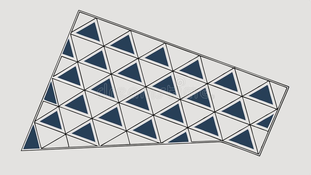 Repeating Triangular Grid Pattern, Abstract Geometric Structure, Vector ...