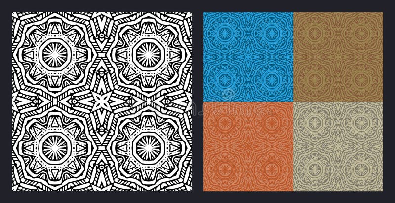 A Repeating Vector Pattern with Multiple Levels of Symmetry. Geometric ...