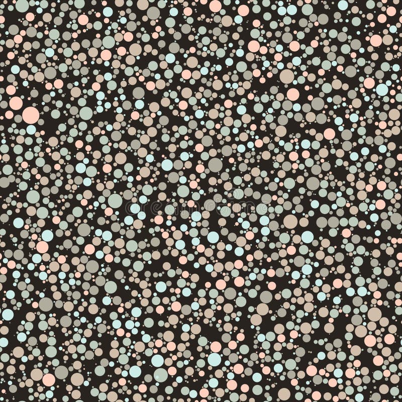 Repeating Vector Polka Dot Pattern Stock Vector - Illustration of round ...