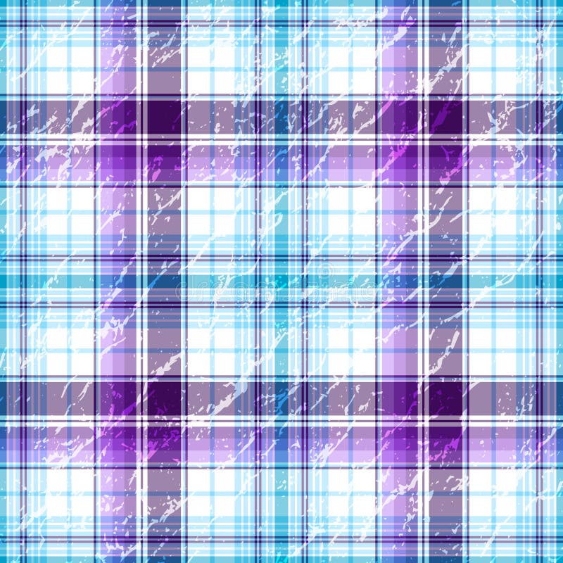 Repeating Violet-white Grunge Checkered Pattern Stock Vector ...