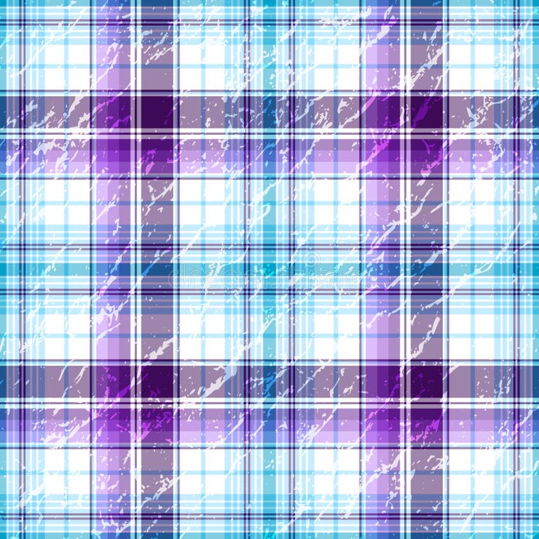Repeating Violet-white Grunge Checkered Pattern Stock Vector ...