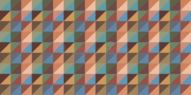 Repeating Wallpaper Background in Triangle and Square Stripes or Rows ...