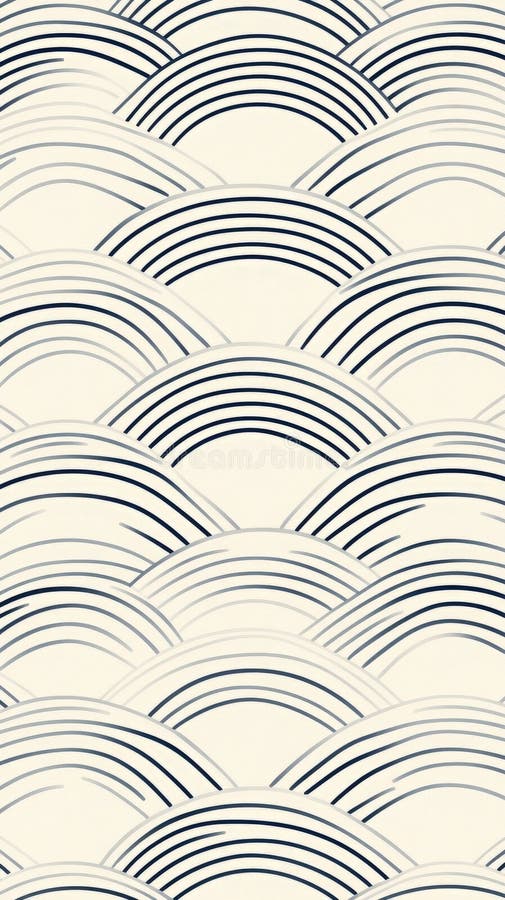 Contemporary Wave Pattern Design in Muted Colors for Modern Decor Stock ...