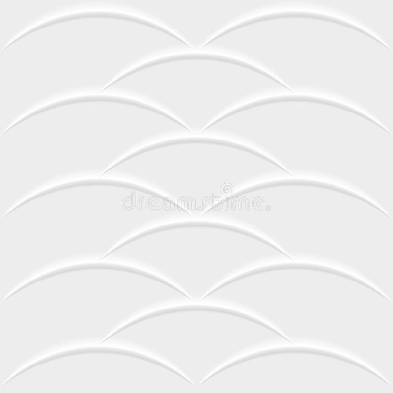 Repeating White Waves on White Background Minimal Halftone Design ...